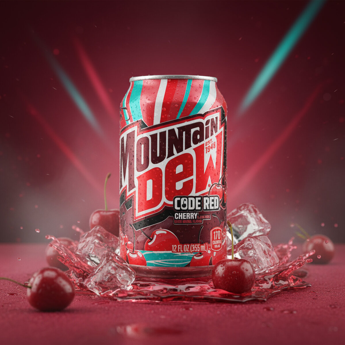 Mountain Dew Code Red Cherry 355 ml – Kirsch-Limonade, 1,99